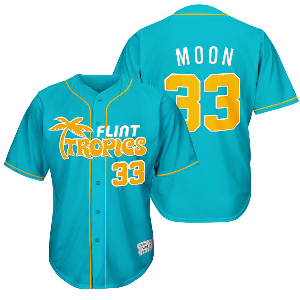 Custom Flint Tropics Baseball Jersey - Semi Pro Movie Merch | JerseyOne
