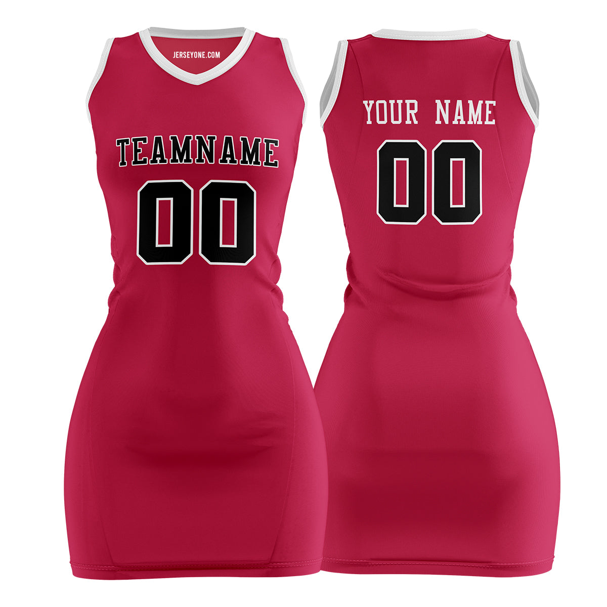 Custom Red Basketball Jersey Dress for Women | Authentic Uniform ...