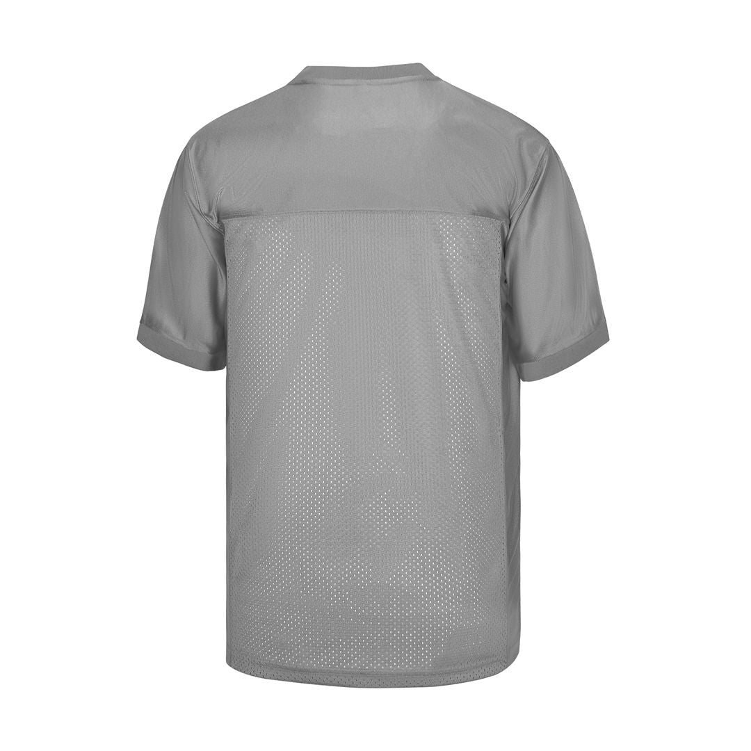Gray Blank Football Jersey | Plain Mesh Football Uniform Wholesale ...