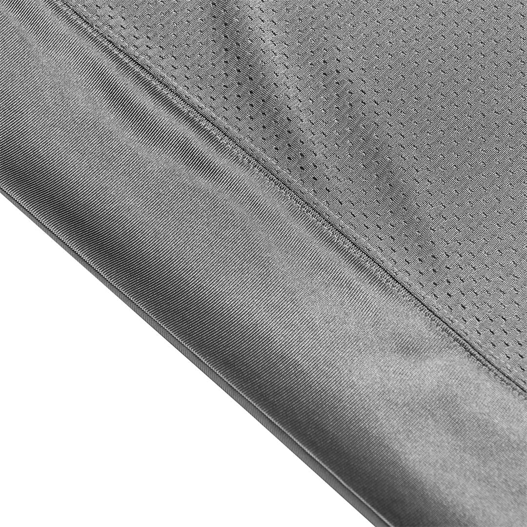 Gray Blank Football Jersey in Heavyweight Mesh | JerseyOne