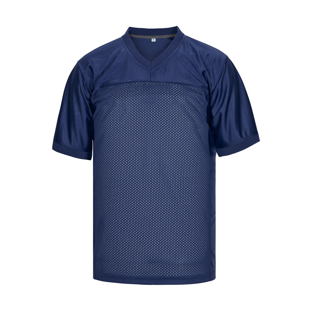 Navy Blank Football Jersey | Plain Mesh Football Uniform Wholesale ...