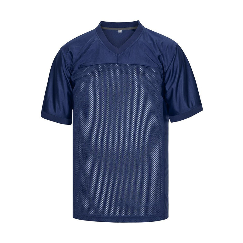 Navy Blank Football Jersey | Plain Mesh Football Uniform Wholesale ...