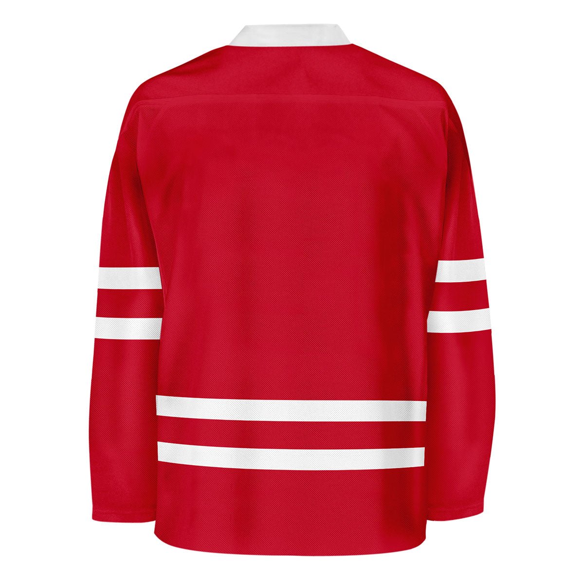 Blank Red Hockey Jersey - Team Uniform | JerseyOne