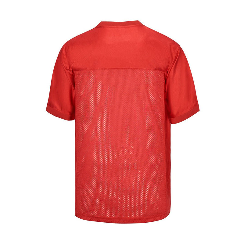 Red Blank Football Jersey | Plain Mesh Football Uniform Wholesale ...