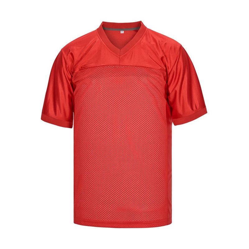 Red Blank Football Jersey | Plain Mesh Football Uniform Wholesale ...