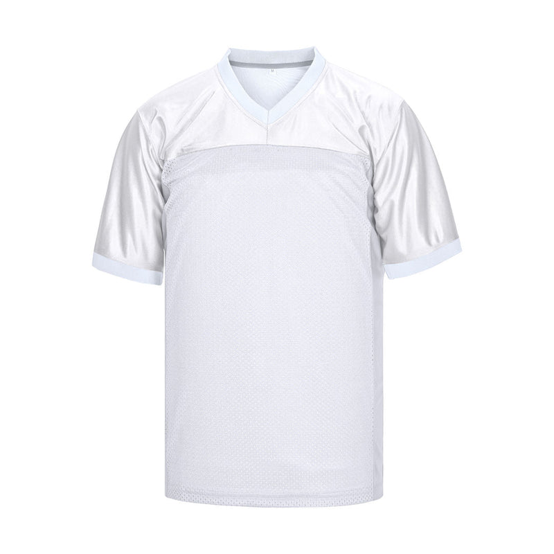Solid White Blank Football Jersey