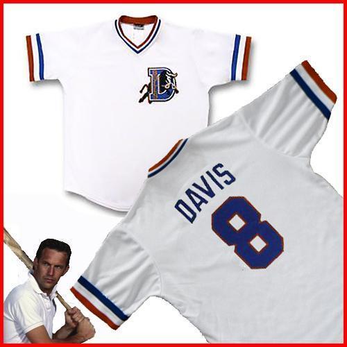 Crash Davis Durham Bull Throwback Baseball Jersey #8 | JerseyOne
