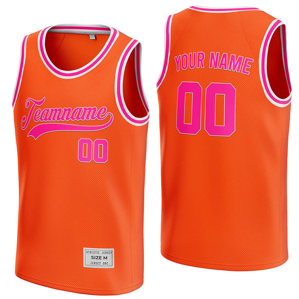 Orange Custom Basketball Jersey No Minimum - Embroidery | JerseyOne