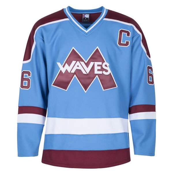 Minnesota Waves Jersey #66 - Gordon Bombay Minnehaha Movie Uniform ...
