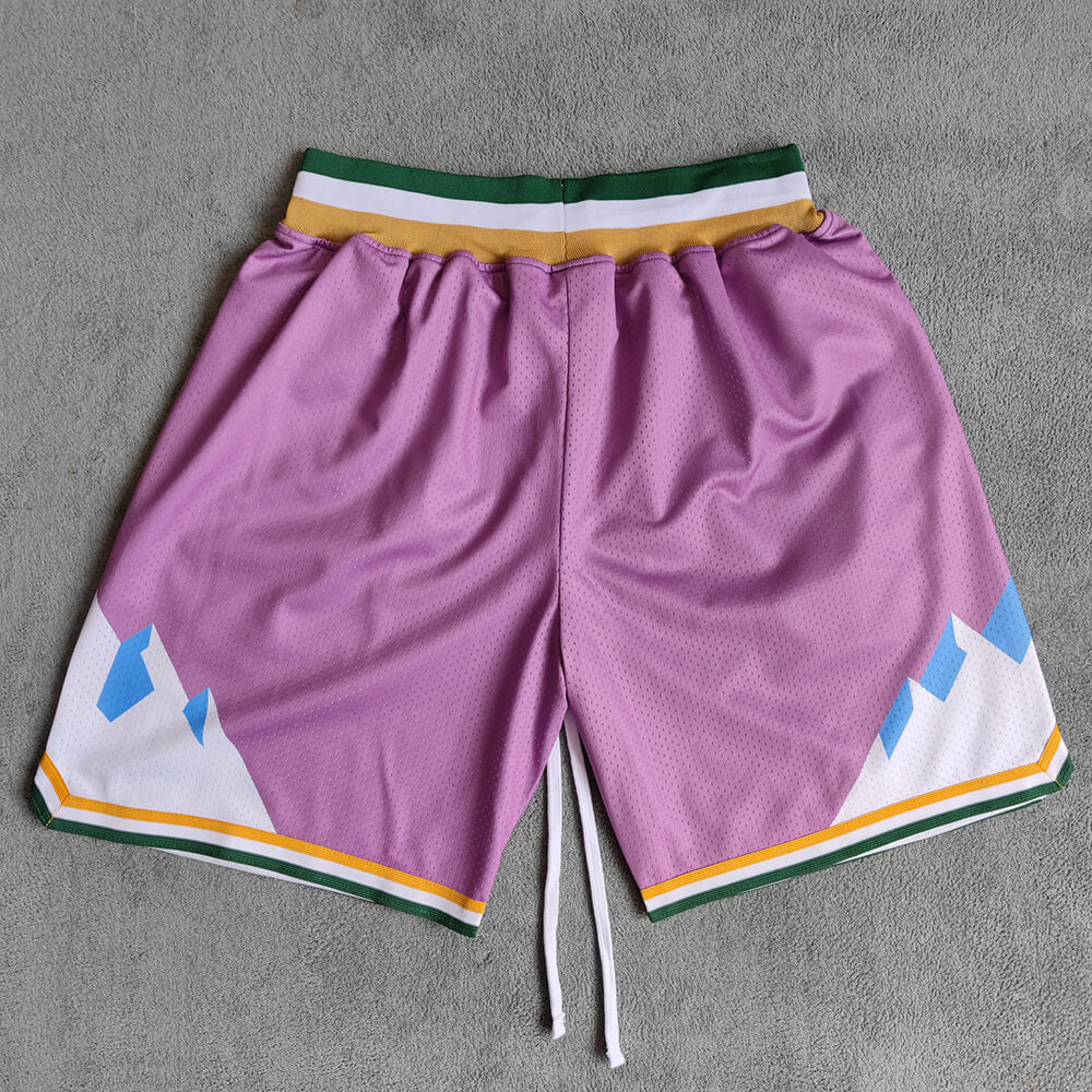 Men's Mountain Printed Graphic Basketball Shorts with Zipper Pockets ...