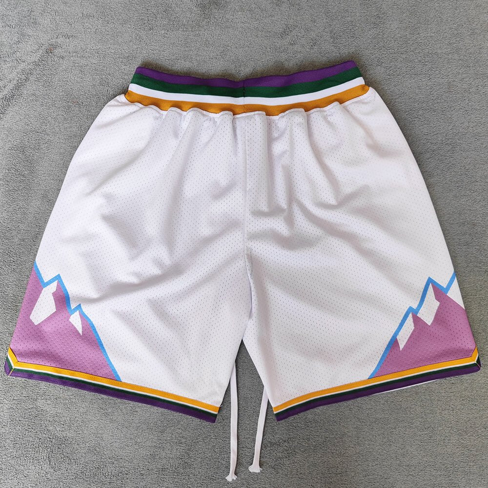 Men's Mountain Printed Graphic Basketball Shorts with Zipper Pockets ...