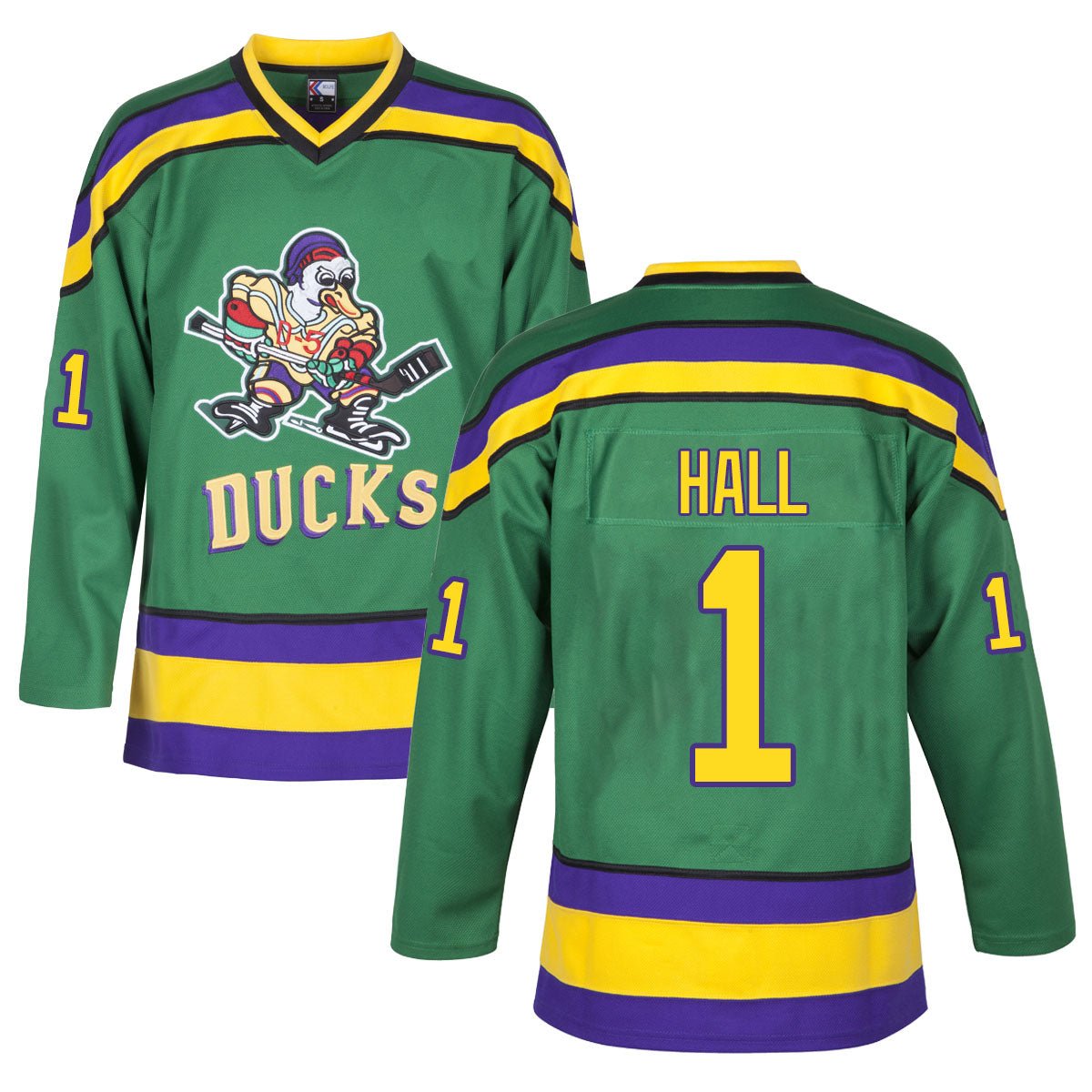 Men's Terry Hall Mighty Ducks Jersey Original #1 | JerseyOne
